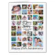 25th Anniversary Photo Collage 25 Years in Making Card | Zazzle