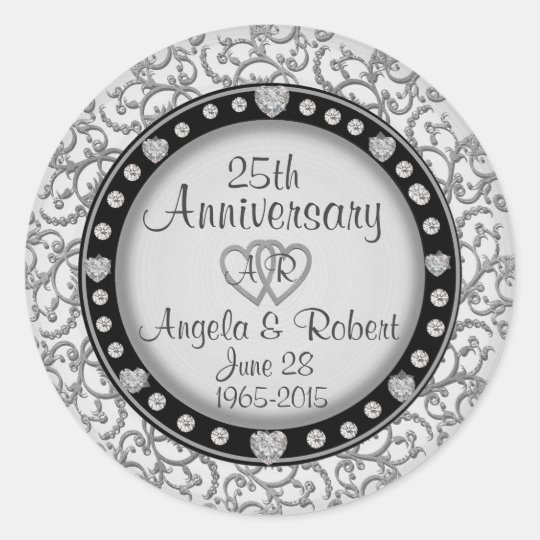 25th Anniversary Stickers | Zazzle.com
