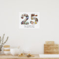 25th Birthday Anniversary Number 25 Photo Collage Poster | Zazzle