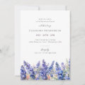 25th Birthday Blue Larkspur July Birth Flower Invi Invitation | Zazzle