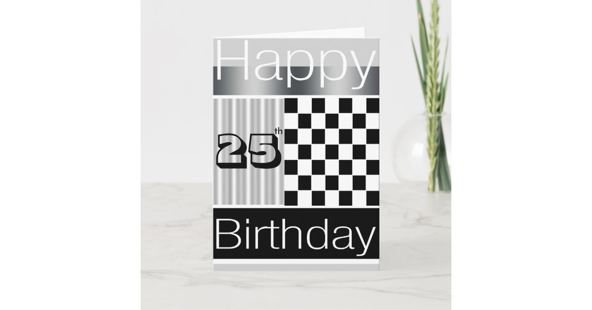 25th Birthday Card | Zazzle.com