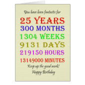 25th Birthday Milestones | Zazzle