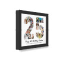 25th Birthday Number 20 Photo Collage Anniversary Poster | Zazzle