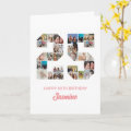 25th Birthday Number 25 Photo Collage Personalized Card | Zazzle
