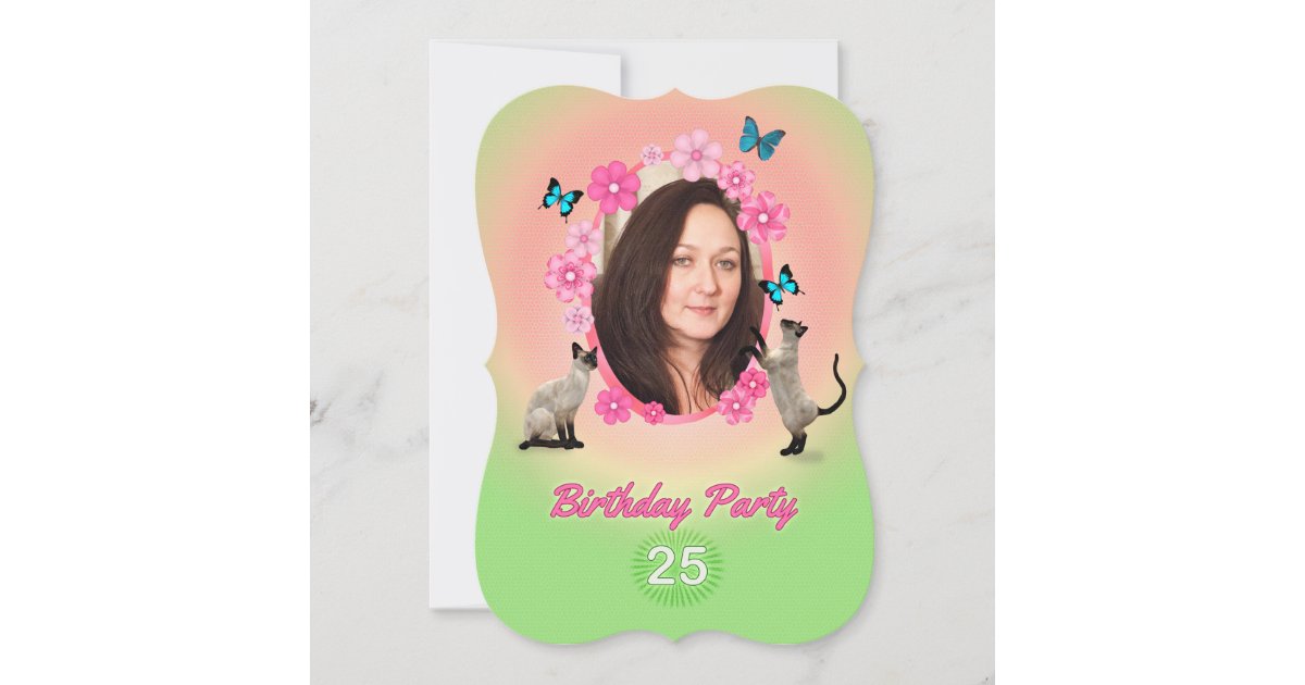 25th Birthday Party Invitation | Zazzle