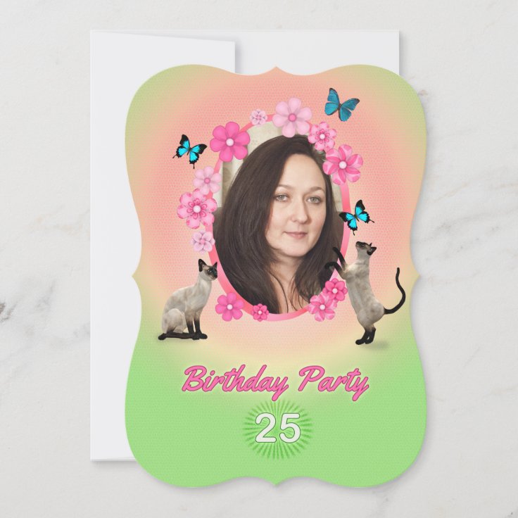 25th Birthday Party Invitation | Zazzle
