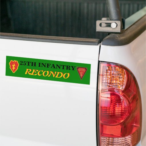 25TH INFANTRY RECONDO BUMPER STICKER | Zazzle