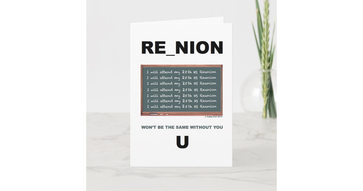 25th Reunion Invitation | Zazzle