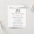 25th Wedding Anniversary Party Invitations | Zazzle