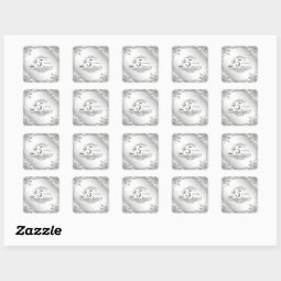 25th Wedding Anniversary Stickers | Zazzle