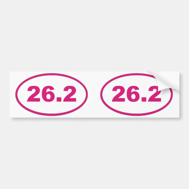 26.2 BUMPER STICKER | Zazzle