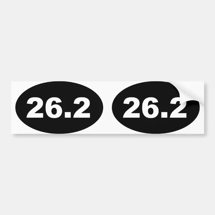 26.2 BUMPER STICKER | Zazzle