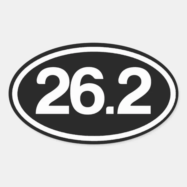 26.2 Full Marathon Sticker | Zazzle