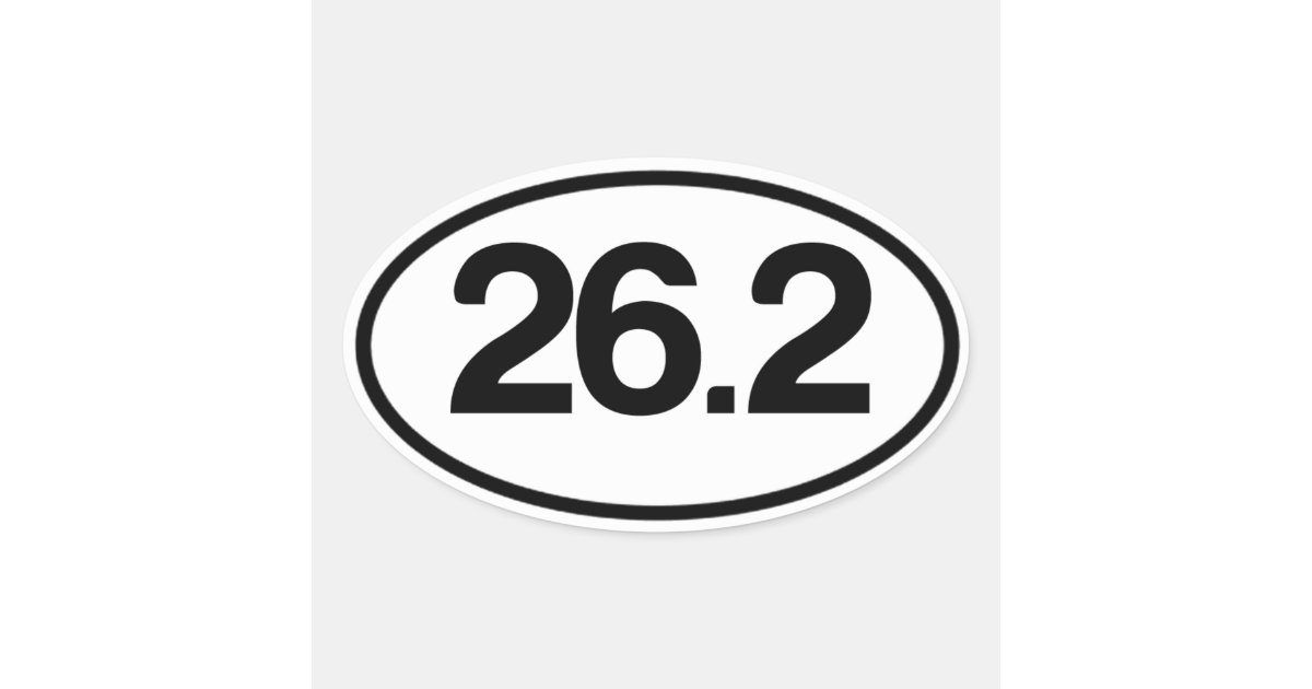 26.2 Sticker (Full Marathon Sticker) | Zazzle