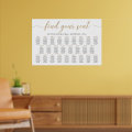 26 Tables Find Your Seat Seating Chart Plan | Zazzle