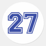 Number 27 Football Sticker | Zazzle