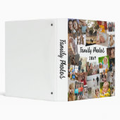 27 Overlapping Family Photos Collage Template 3 Ring Binder | Zazzle