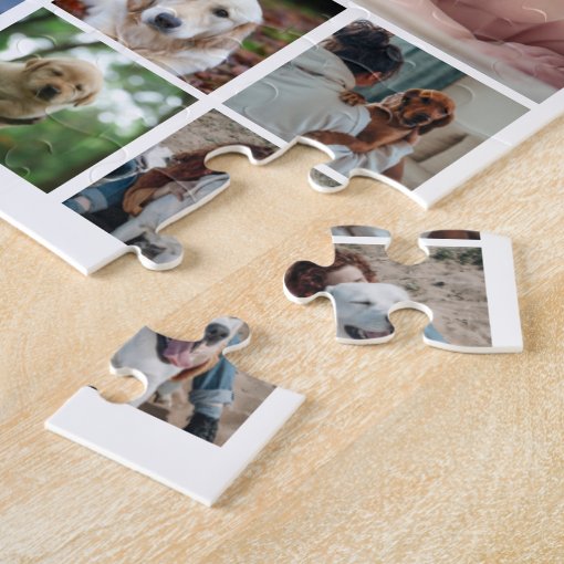 27 Photo Collage Personalized Jigsaw Puzzle | Zazzle