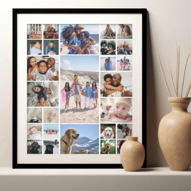 27 Photo Collage Personalized Poster | Zazzle