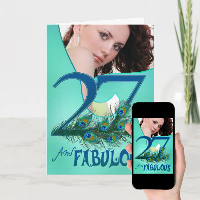 27th Birthday template Cards | Zazzle