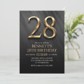 28th Birthday Invitation | Zazzle