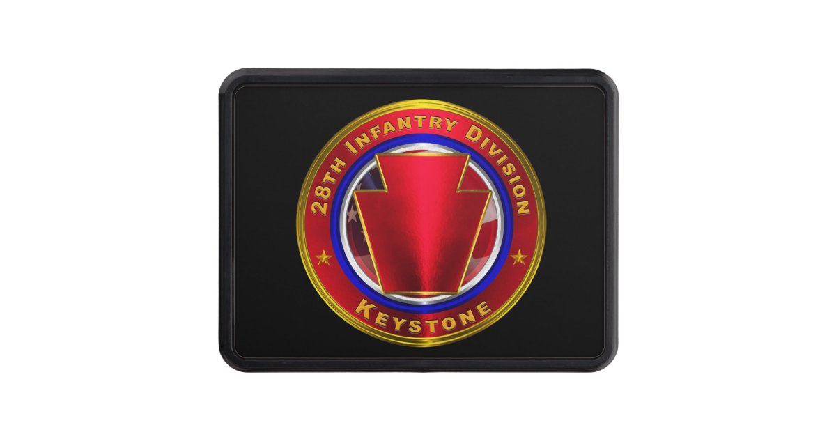 28th Infantry Division “Keystone” Hitch Cover | Zazzle