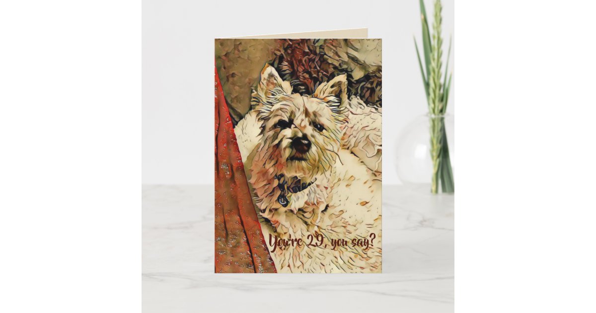 29 Again? Birthday Card. Card | Zazzle