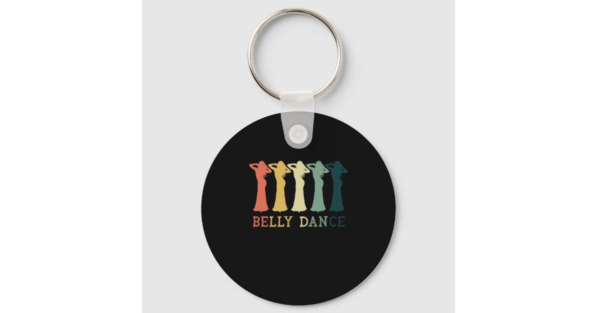 29.Belly dance Design for a Belly dance Fan Keychain | Zazzle