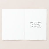 29th Birthday – Art Deco Inspired Look "29" + Name Foil Card | Zazzle