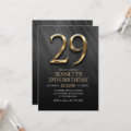 29th Birthday Invitation | Zazzle