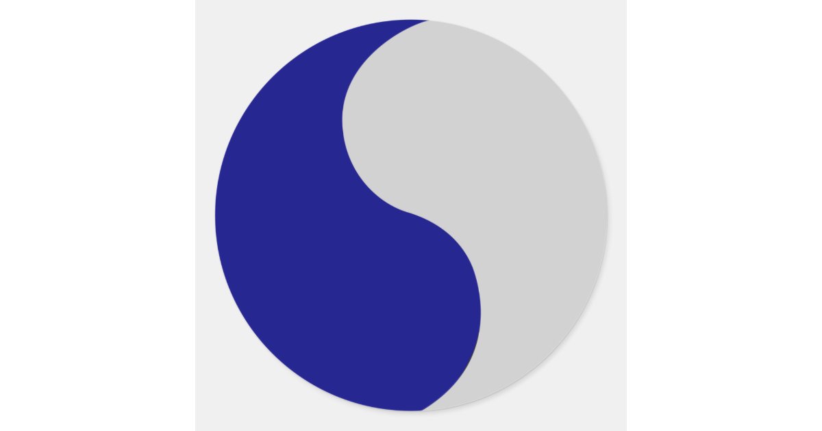 29th Infantry Division Classic Round Sticker | Zazzle