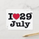 29th july my day of birthday postcard | Zazzle