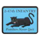 2-47th Infantry Panthers Never Quit Hitch Cover | Zazzle
