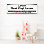 2.5' x 8' Design your Own Banner | Zazzle