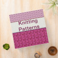 2" Customizable Knitting Pattern Binder | Zazzle