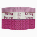 2" Customizable Knitting Pattern Binder | Zazzle