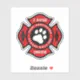 2 Dogs Inside Pet Alert For Fire Department Sticker | Zazzle