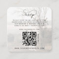 2 Faded Photos QR Code Website Online Wedding RSVP Enclosure Card | Zazzle