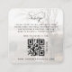 2 Faded Photos QR Code Website Online Wedding RSVP Enclosure Card | Zazzle