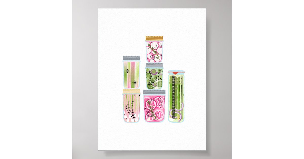 #2 Food Canning Jars Poster | Zazzle