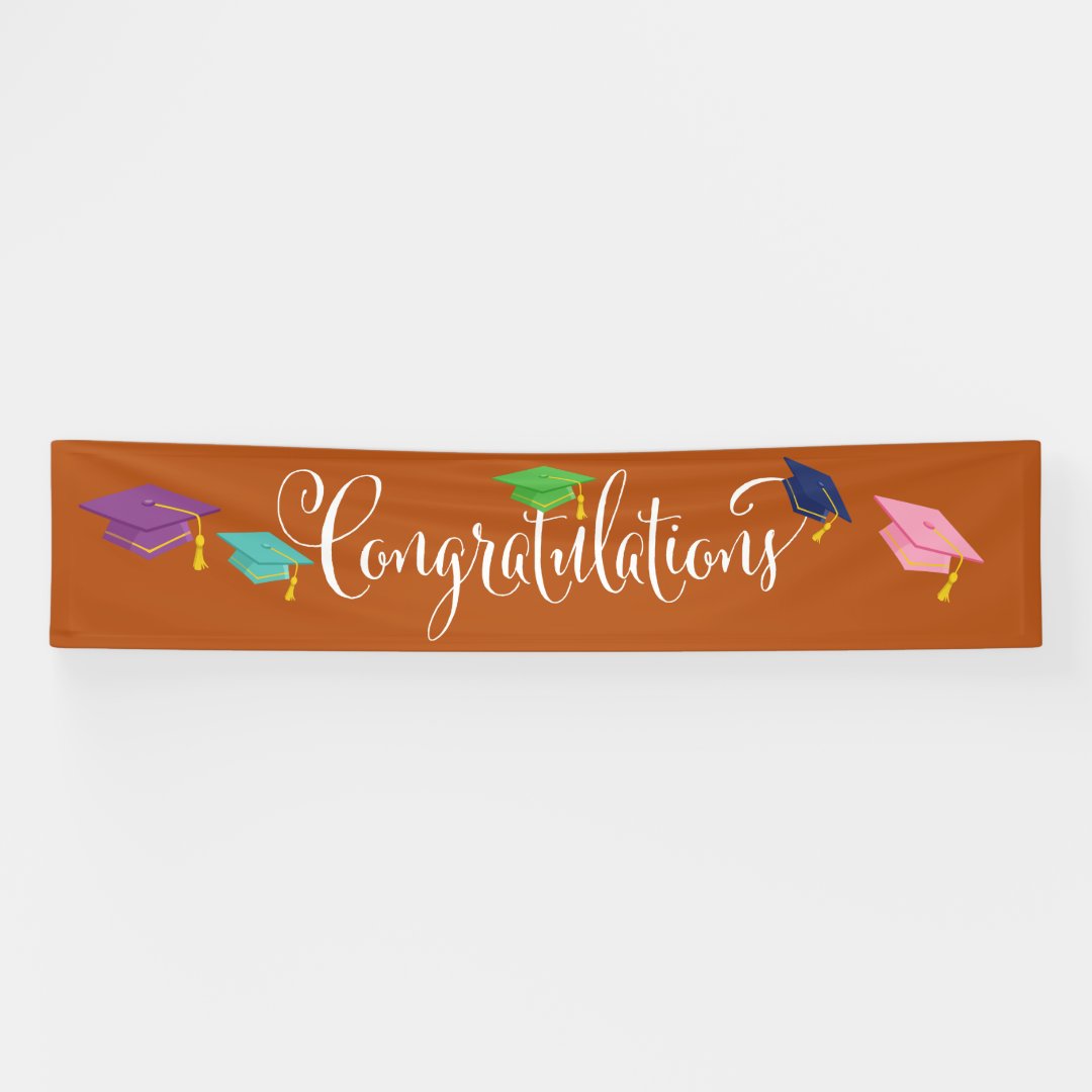 #2 For Amanda Congratulations Graduation Banner | Zazzle