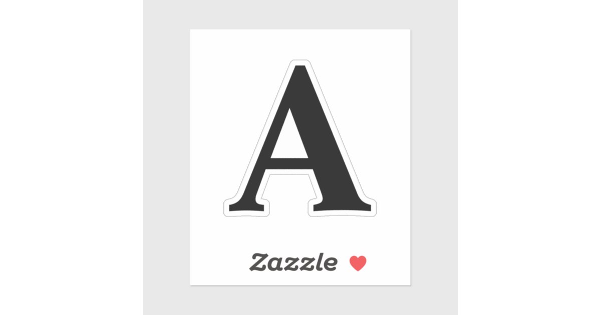 2 Inch Adhesive Alphabet Letter Stickers | Zazzle