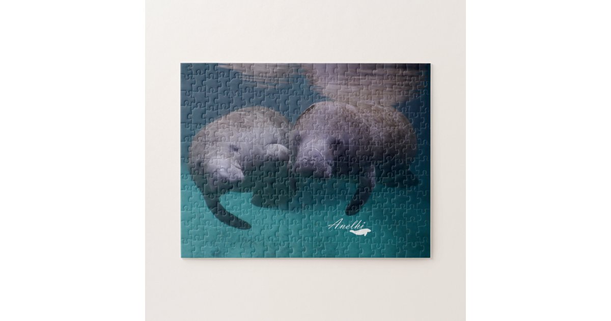 2 Manatee Friends puzzle | Zazzle