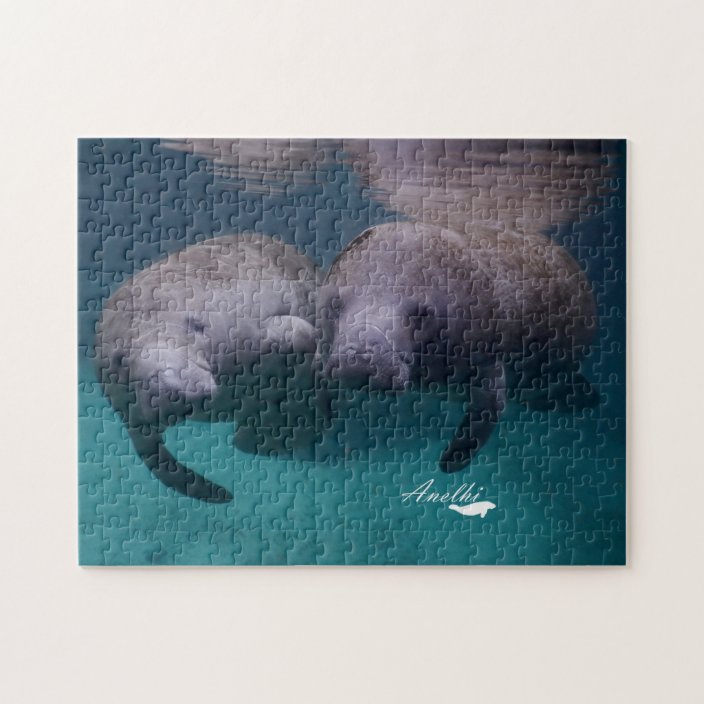 2 Manatee Friends puzzle | Zazzle.com