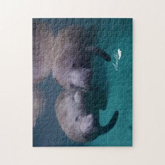 2 Manatee Friends puzzle | Zazzle
