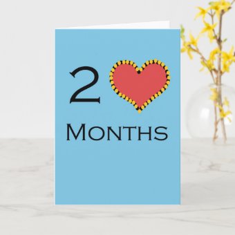 2 Month anniversary Card | Zazzle