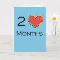 2 Month anniversary Card | Zazzle