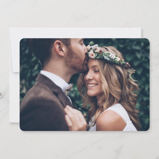 2 Photo At Last Marriage Celebration Wedding Invitation | Zazzle