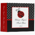 2" PHOTO Binder Scrapbook Red Ladybug | Zazzle