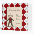 2" PHOTO Binder Scrapbook Red Sock Monkey | Zazzle